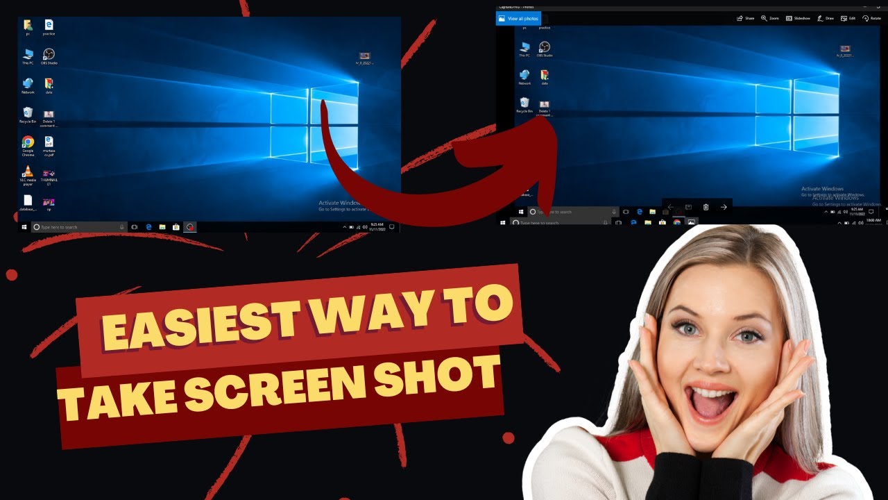 How to take a screenshot on laptop/pc in any window - YouTube