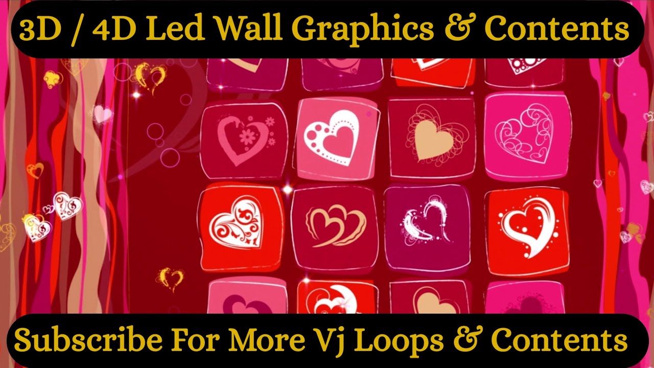 Vj Loop 75 | Heart Shape Animation| Heart Loop | Heart Background | # ...