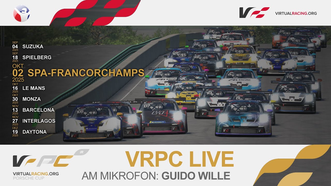 iRacing | VRPC - Lauf 3 - Spa-Franchorchamps - YouTube