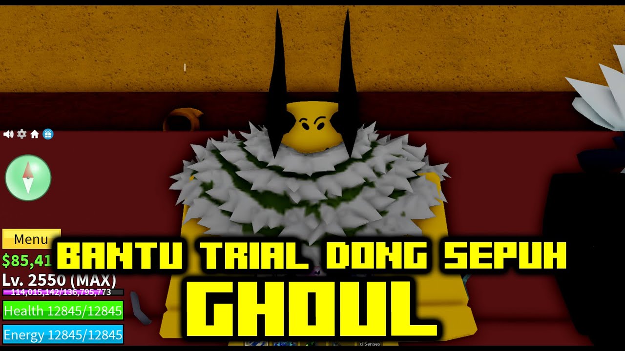 Bantu trial ghoul dong! blox fruits roblox - YouTube