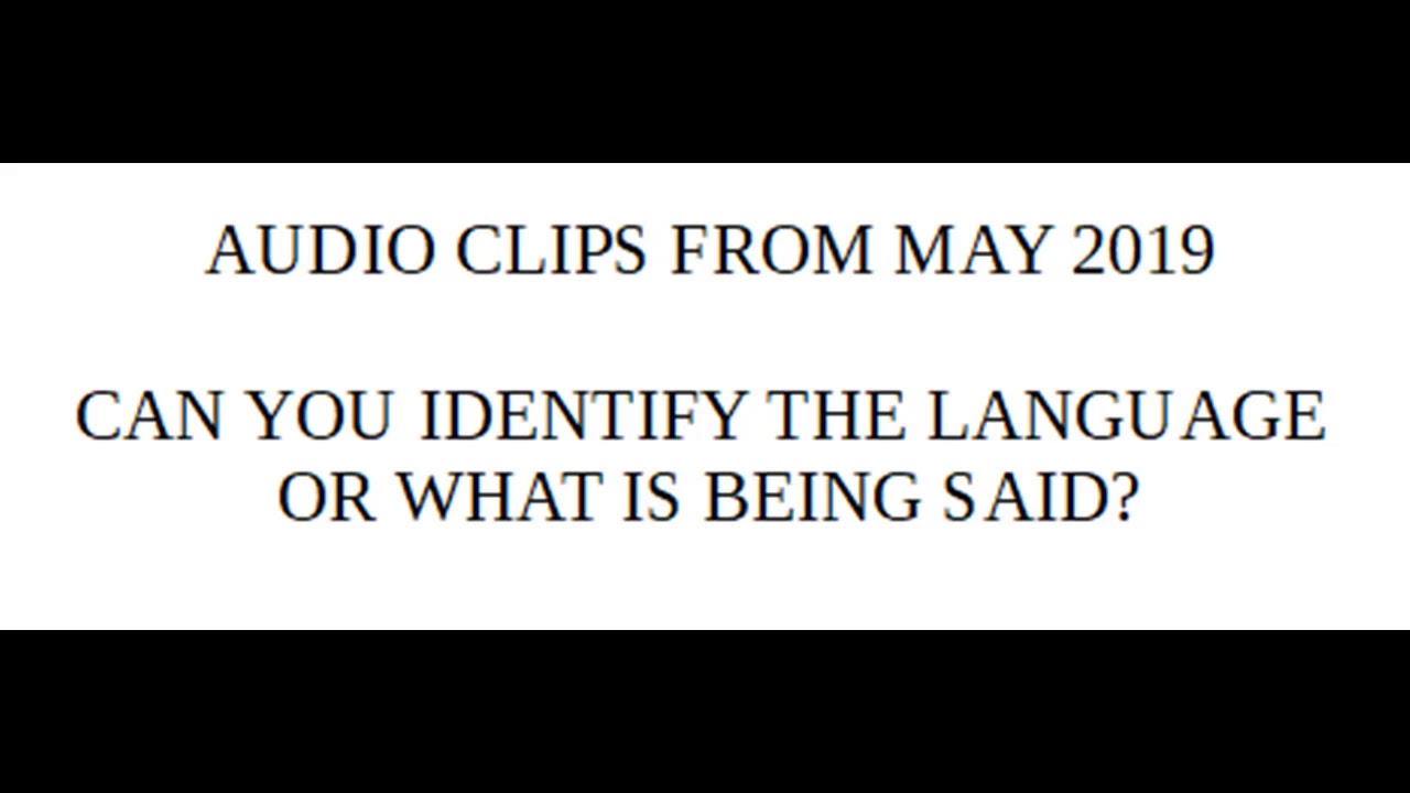Help Identify what is being said 1 - YouTube