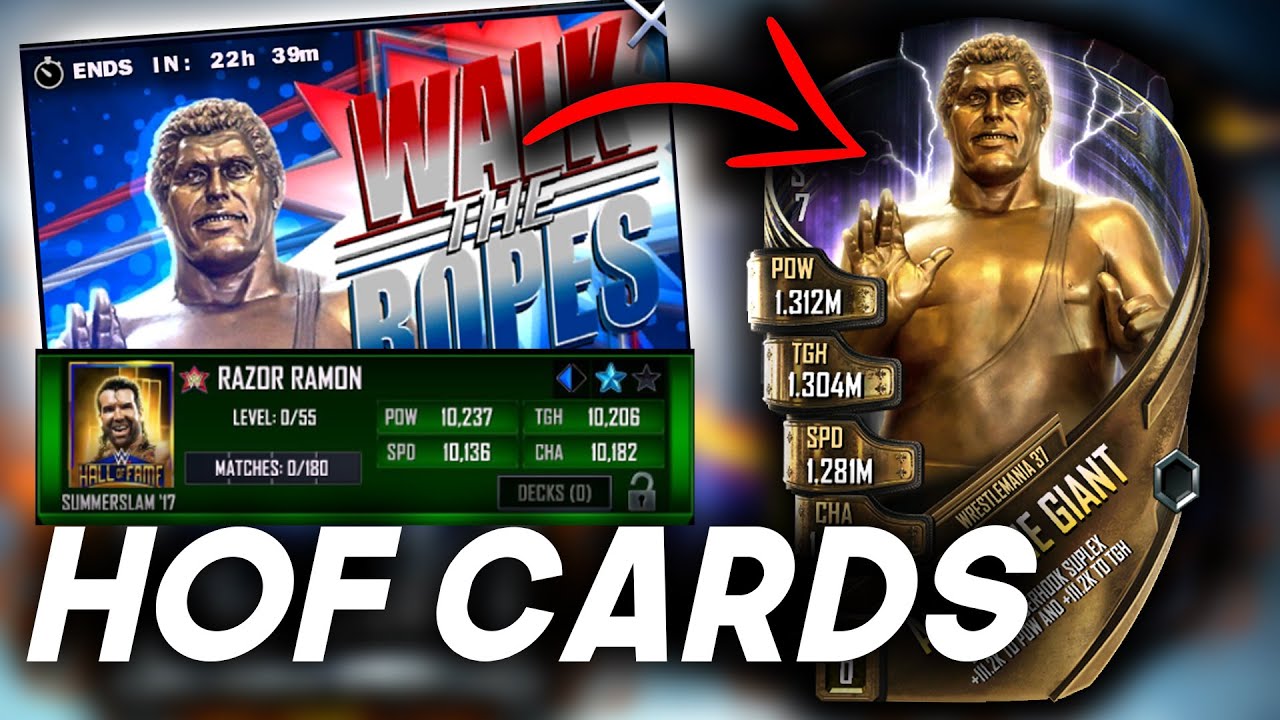 HALL OF FAME CARDS ARE BACK!! - NEW ANDRE THE GIANT WM37 CARD!! - WWE ...