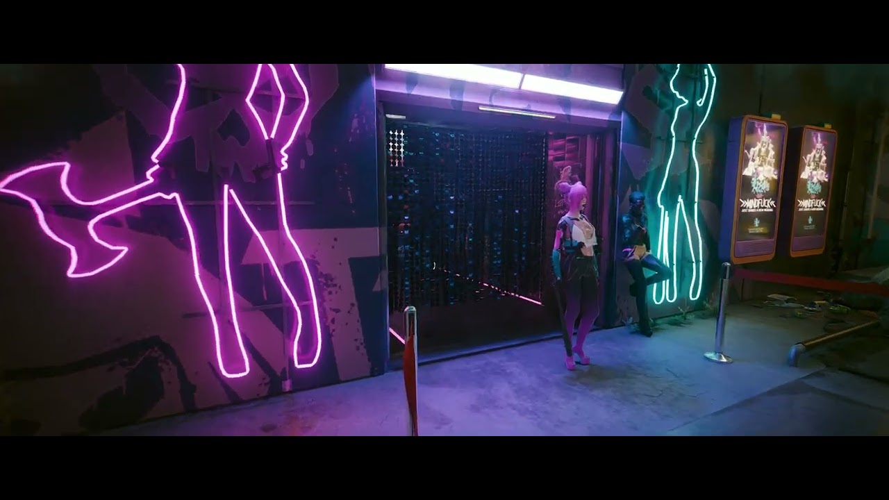 Cyberpunk 2077 Night City Bar Tour with Path Tracing DLSS [4K Max ...