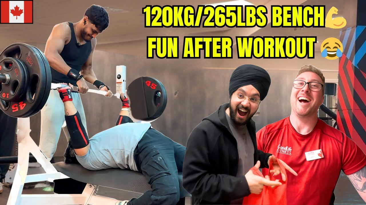 265 lbs Bench Press in Canada 💪 | Full Upper Body Workout + Post-Gym ...