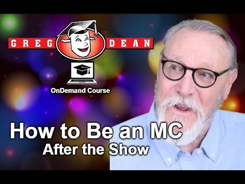 ️How to Be an MC 5 - After the Show - Greg Dean Comedy #emcee # ...