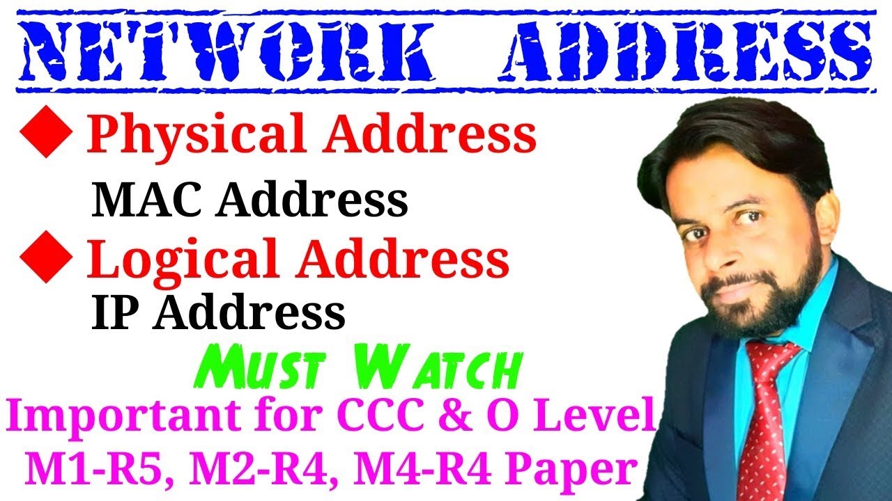 Network Address । Physical Address MAC Address। Logical Address IP ...
