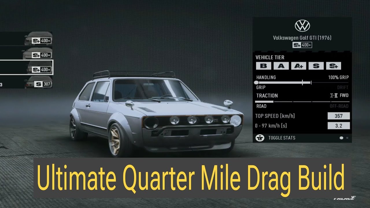 Need For Speed Unbound VW Golf GTI Drag Build S+ is Ultimate Quarter ...