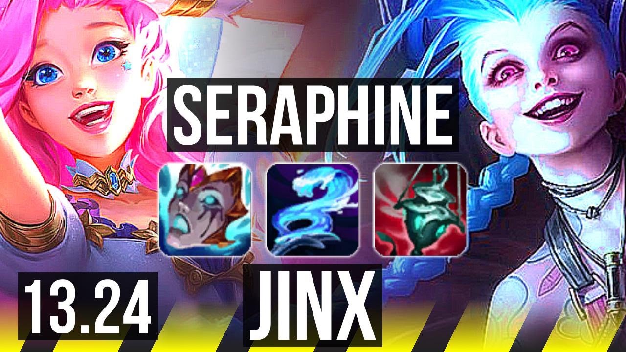 SERAPHINE & Caitlyn vs JINX & Janna (ADC) | 4/2/12, 400+ games | BR ...