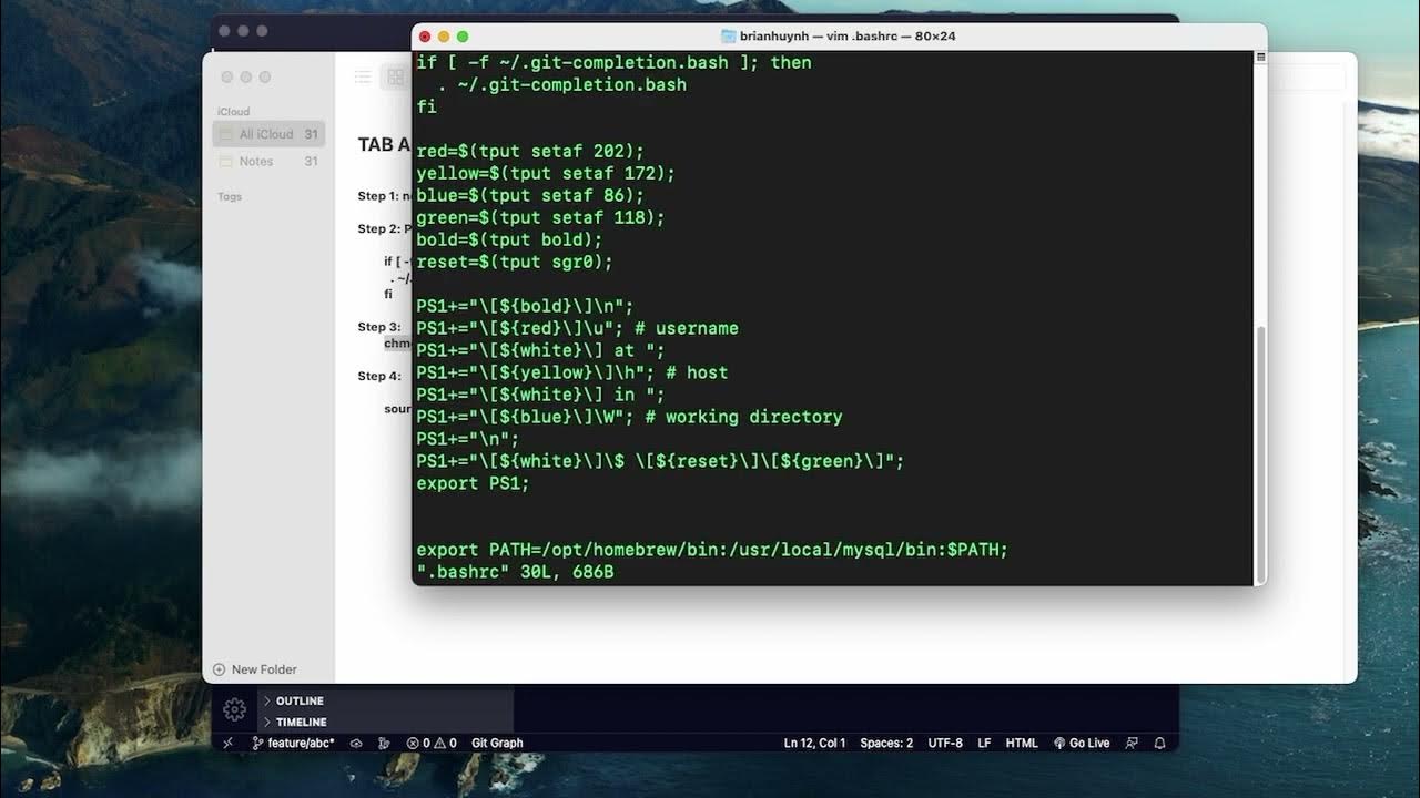 Auto completion git tab in mac ios - YouTube