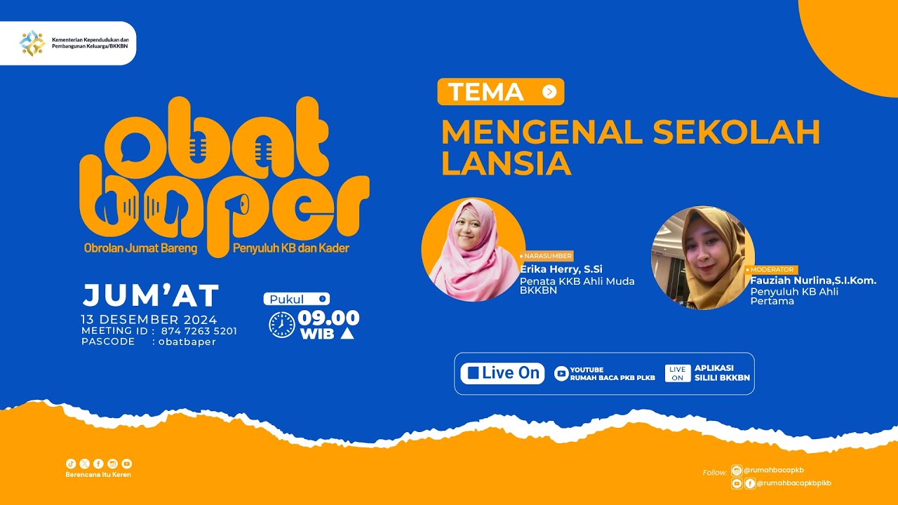 OBAT BAPER 187 | MENGENAL SEKOLAH LANSIA - YouTube