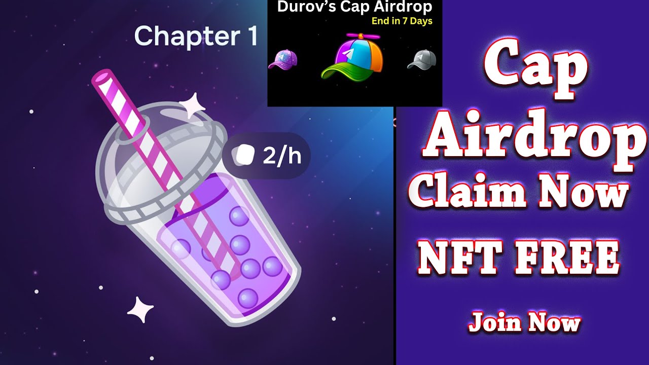 Durov's Caps Airdrop l Free NFT l New Update Chapter 1 #caps - YouTube