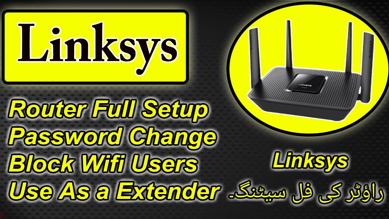 Linksys Wireless Router Setup - YouTube