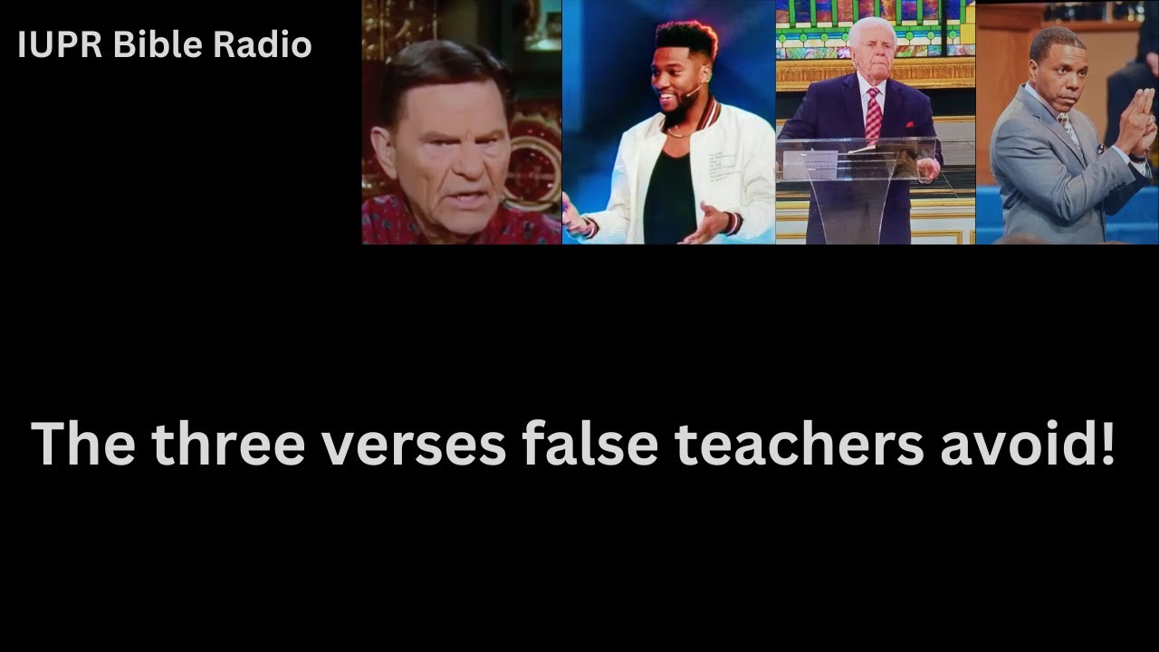 The three verses false teachers avoid! - YouTube
