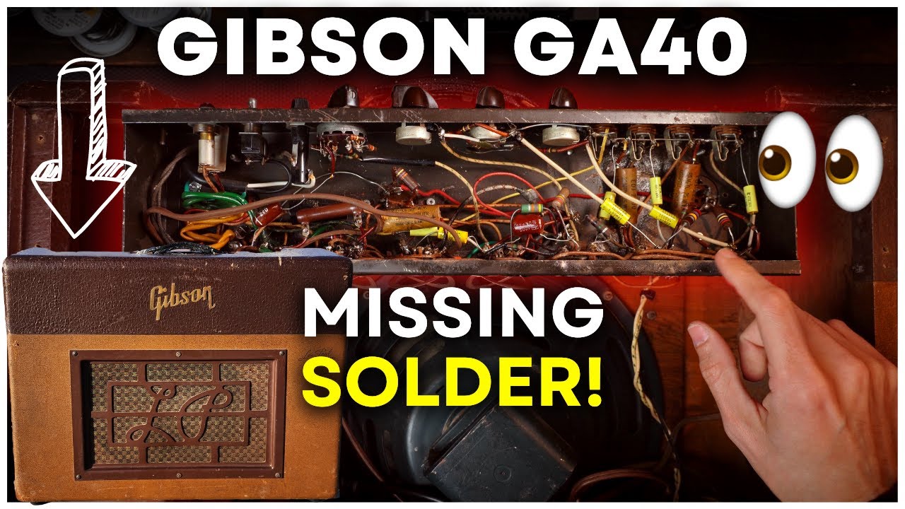 Glad I caught this!!! | 1953 Gibson GA-40 Les Paul (pt.2) - YouTube