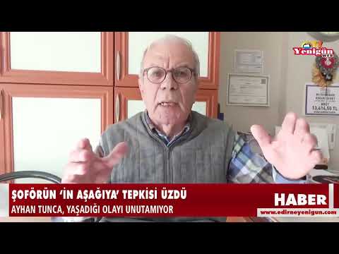 Şoförün ‘İn aşağıya’ tepkisi üzdü