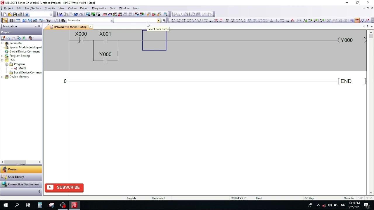 How to add Branch in Mitsubishi PLC Programing - For beginners - YouTube