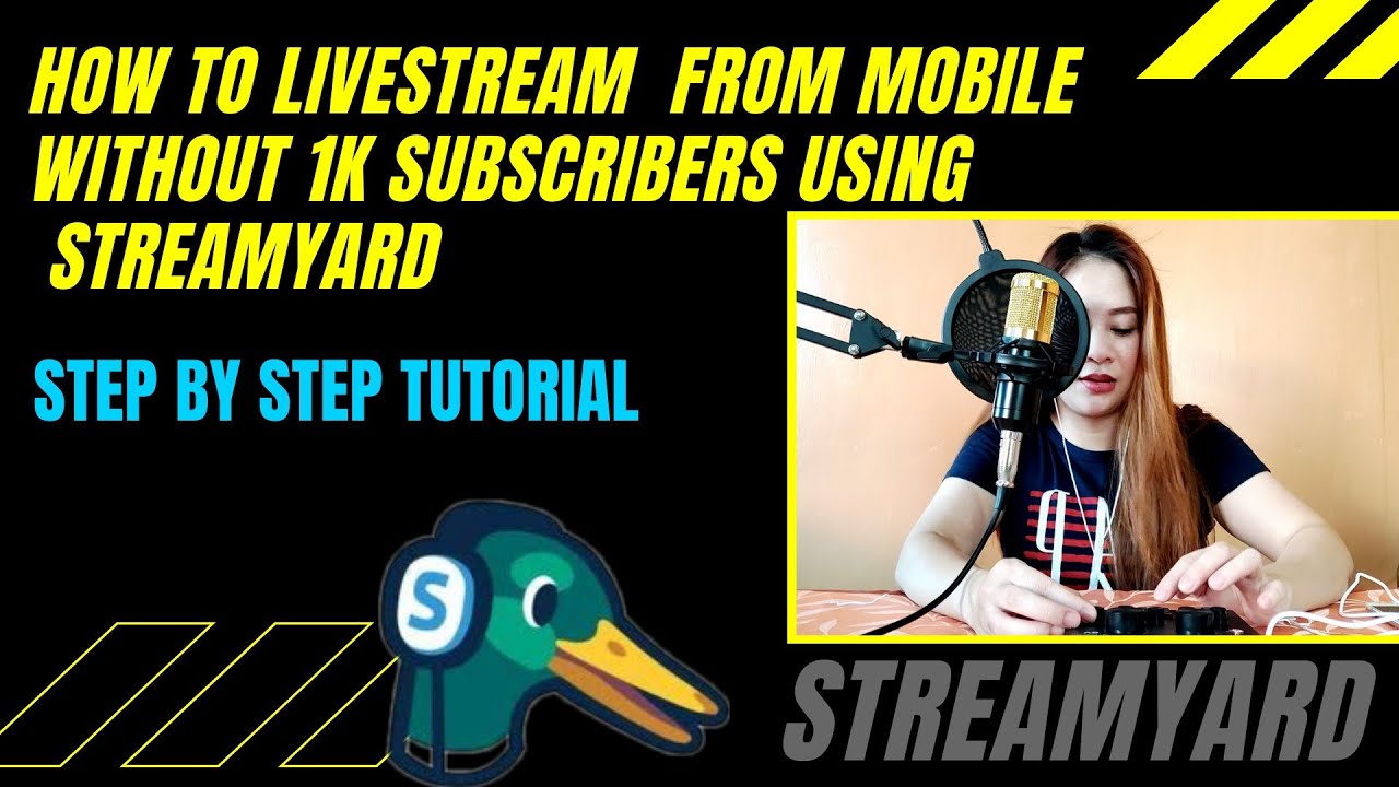 HOW TO LIVE STREAM WITHOUT 1K SUBSCRIBER USING STREAMYARD - YouTube
