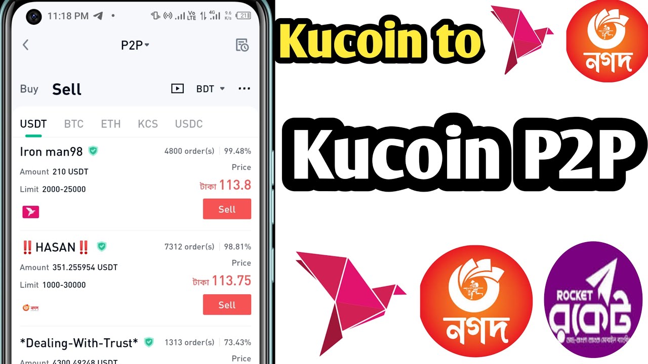 Kucoin & Binance P2P full Process 2023 || Kucoin to Bkash_Rocket_Nagad ...