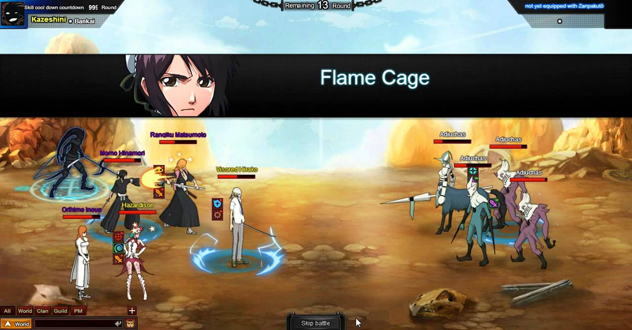 Bleach Online (Hollow Soul Map Adjuchas) Gameplay - YouTube