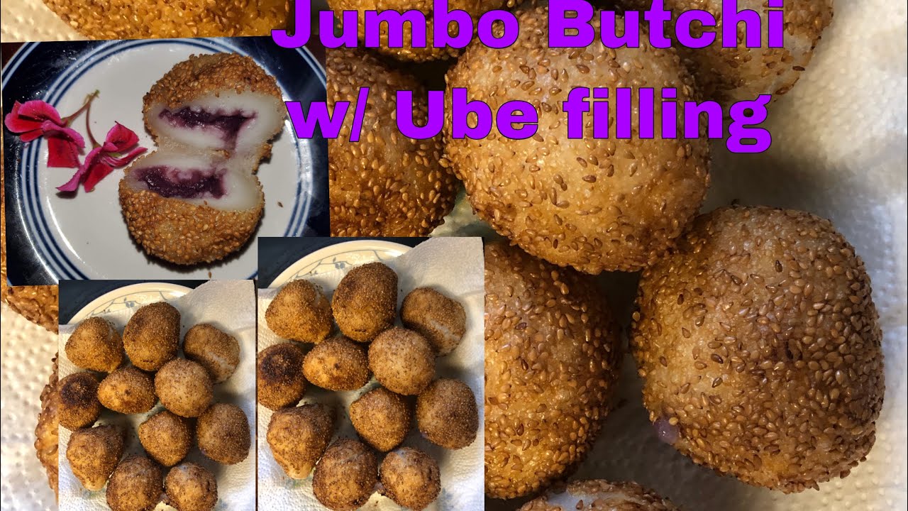 How to make Butchi w/ Ube filling - YouTube