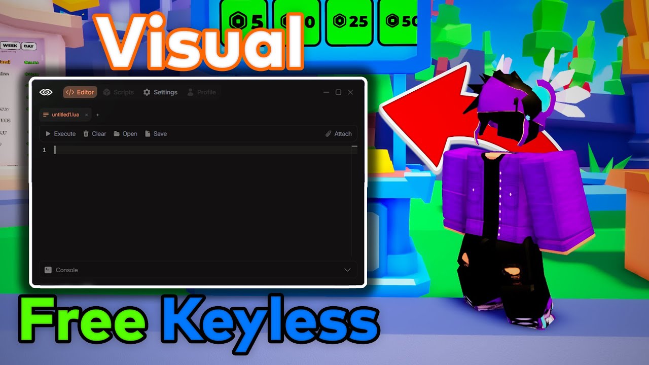 [100% UNC] FREE Roblox "Visual" Web Executor Working 2025 *KEYLESS ...