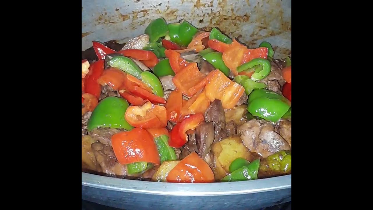 Atay, Balunan at puso ng Manok. adobo with a twist - YouTube