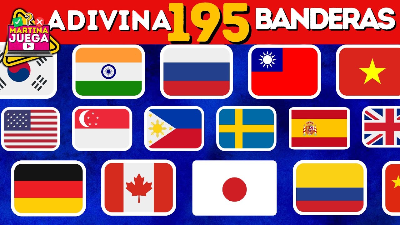 ¡Adivina la Bandera! 🏴🌍 Quiz Completo con las 195 Banderas del Mundo 🌐 ...