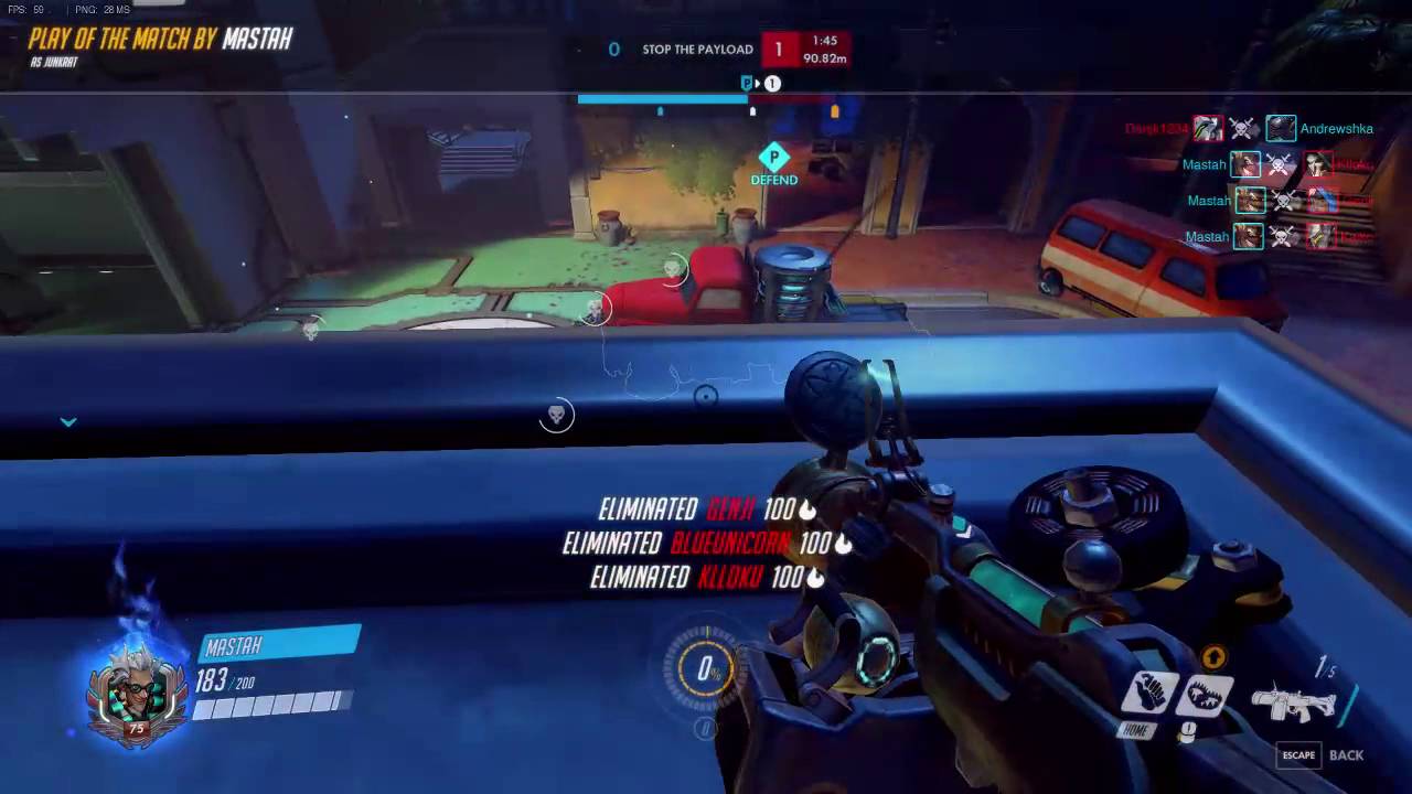 Junkrat RIP-Tire 4k - Overwatch Gameplay Highlights - YouTube