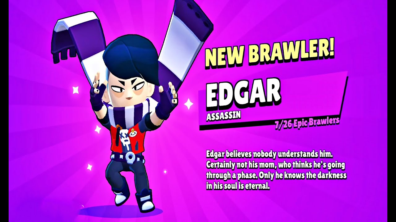 Update Brawl Stars Unlock EDGAR Assassin New Brawler Gameplay ( Android ...