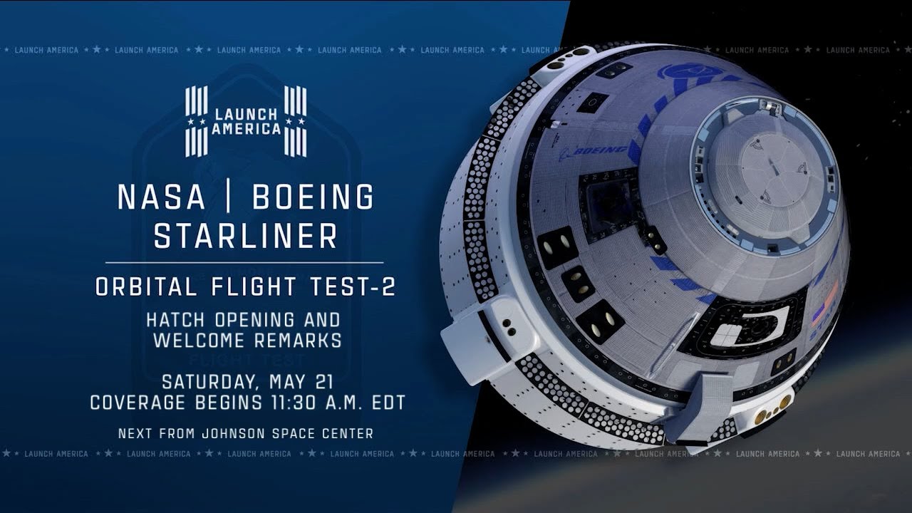 BOEING STARLINER HATCH OPENING AND WELCOMING REMARKS TAKE PLACE ON ...