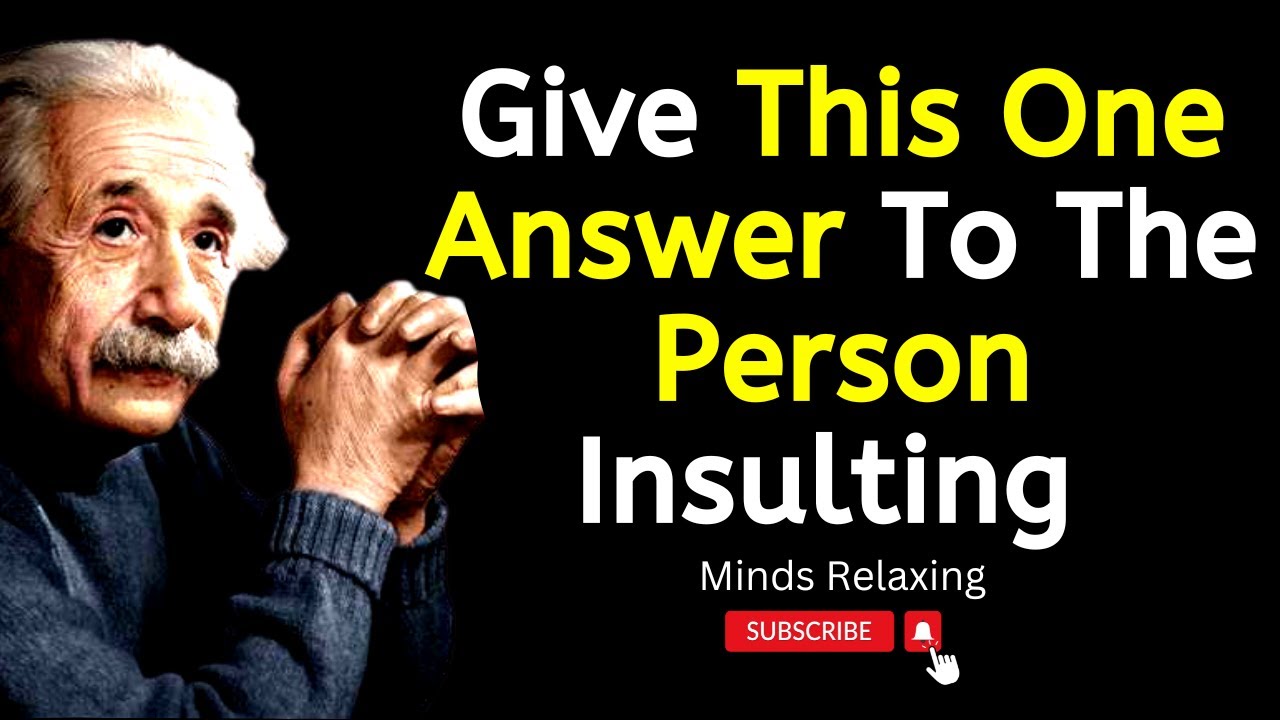 Quotes Of Albert Einstein - Just Give This One Answer To The Person ...
