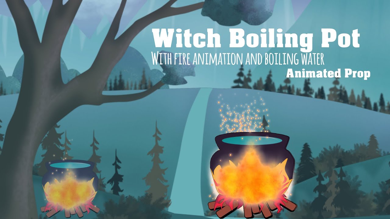 Witch Boiling Pot Prop - YouTube