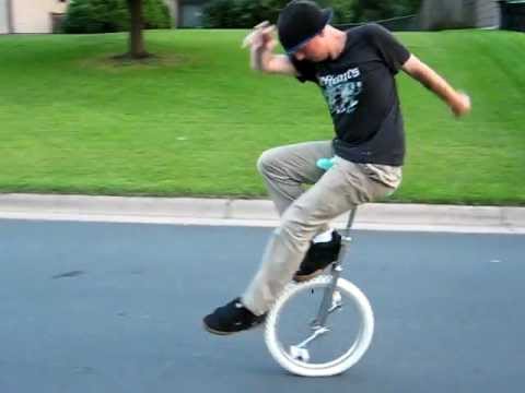 Funny unicycle fail - YouTube
