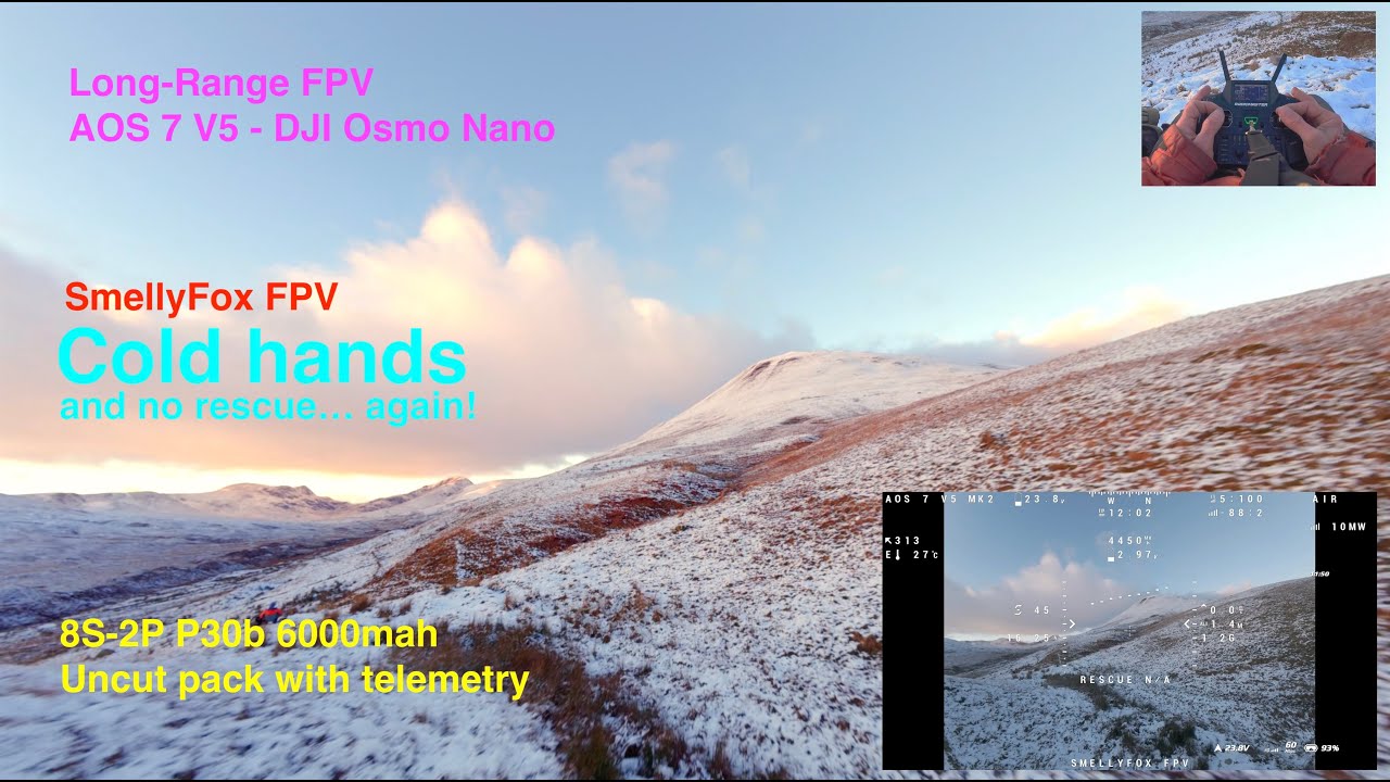 Cold hands and no rescue - A 7 inch blast up a Scottish Munroe #8sfpv # ...