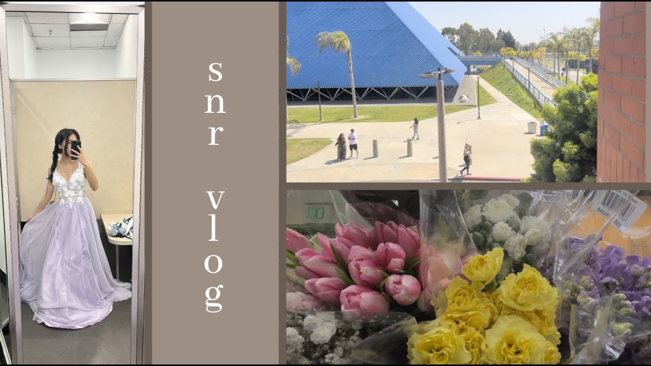 snr vlog | prom dresses, school, csulb - YouTube