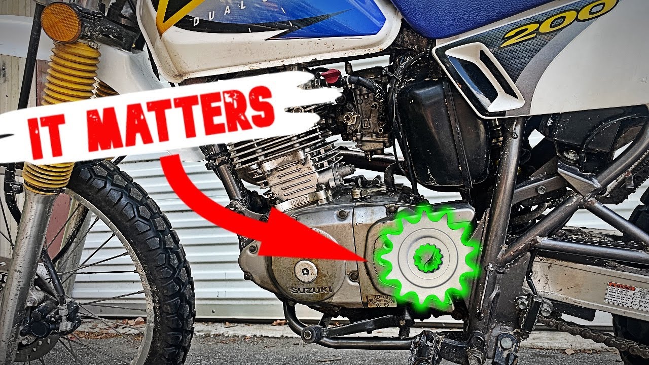 Mods That Matter | Front Sprocket Swap | Suzuki DR200 - YouTube