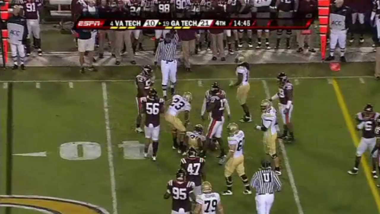 Georgia Tech vs Virginia Tech 2009 Part 2 - YouTube
