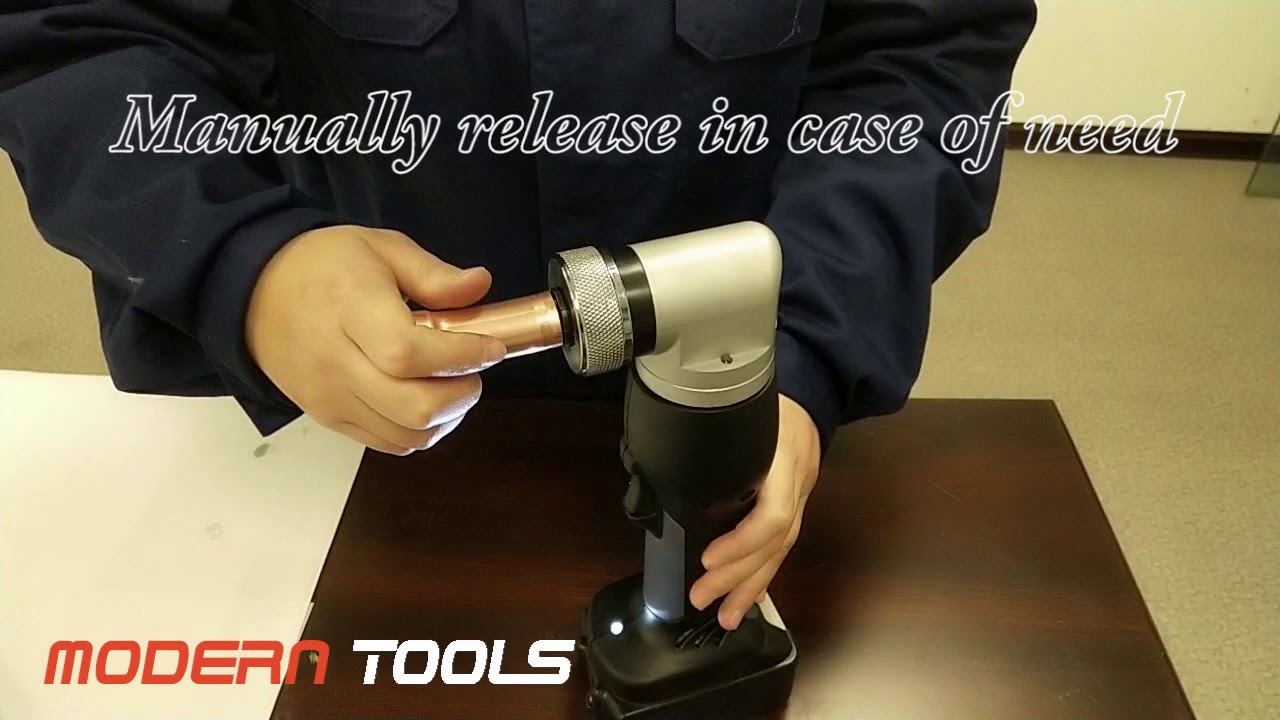 EP-K0654C Battery Powered Copper Tube Swaging Tool - YouTube