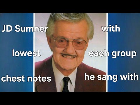 JD Sumner's Lowest CHEST Notes With Each Group He Sang With (except ...