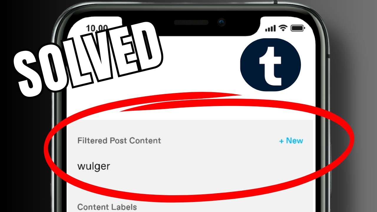 How to set up filtered content on Tumblr - YouTube