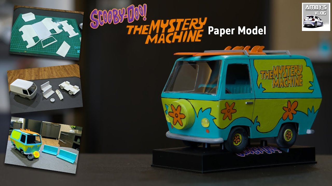 The Mystery Machine Paper Model | Scooby Doo Mystery Machine | Mystery ...