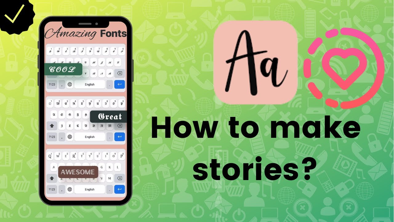 How to make stories for Instagram with Fonts Art? - YouTube