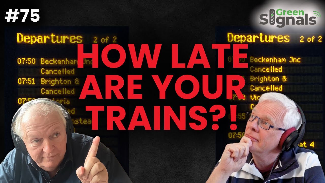How late are YOUR trains? Train performance data shown at stations | Ep ...