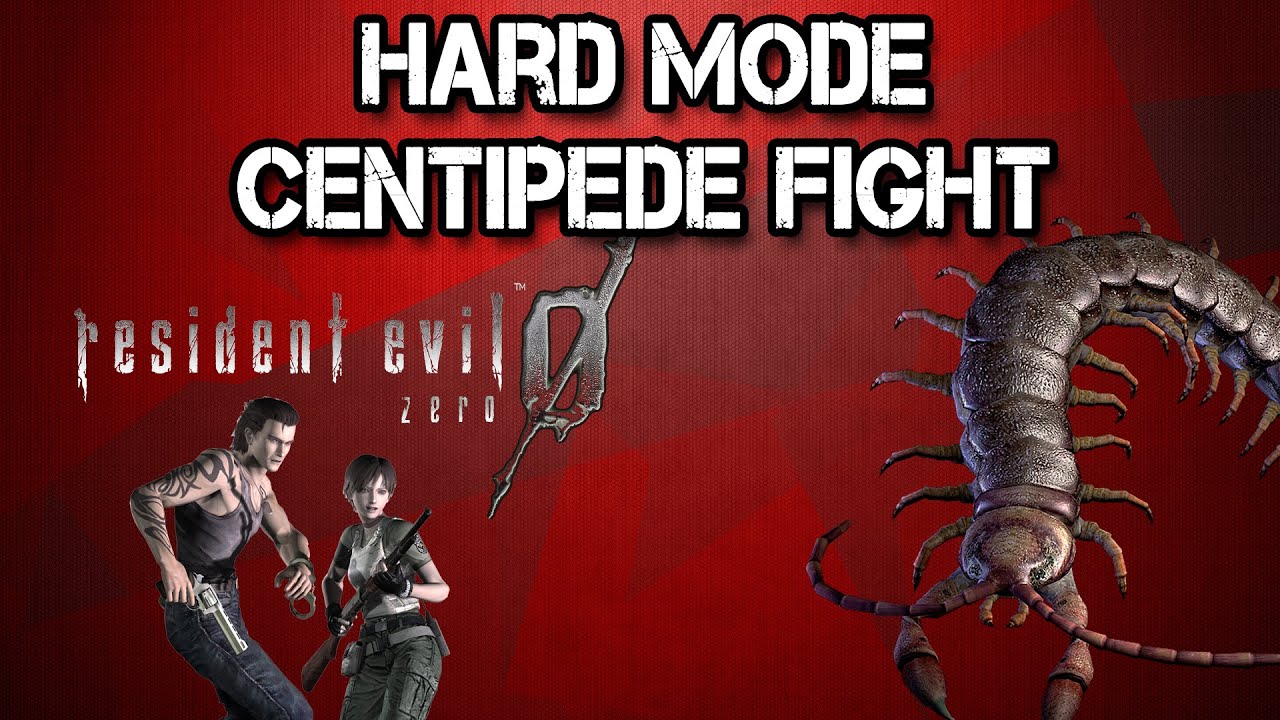 Resident Evil 0 - Hard Mode Centipede Fight - YouTube