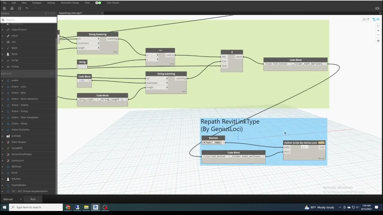 Revit Dynamo: Repath Links (Late Night Reddit Commenting) - YouTube
