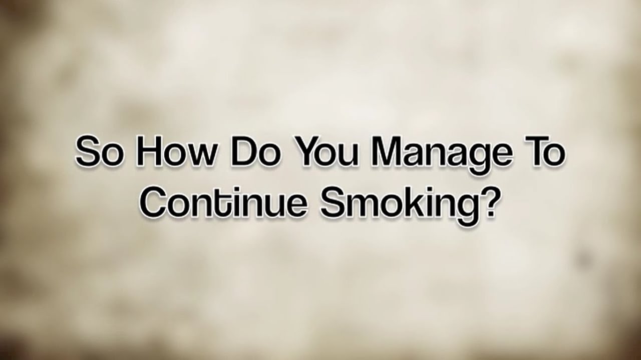 How Do You Hide Your Smoking Habit? - YouTube