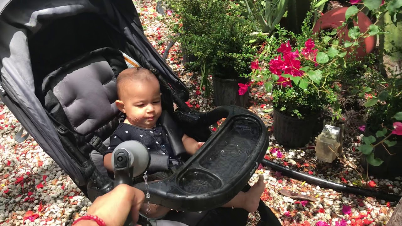Ian baby is outside helping mom - YouTube