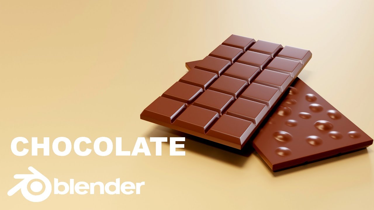 3D Modeling of Chocolate in Blender | Timelapse - YouTube