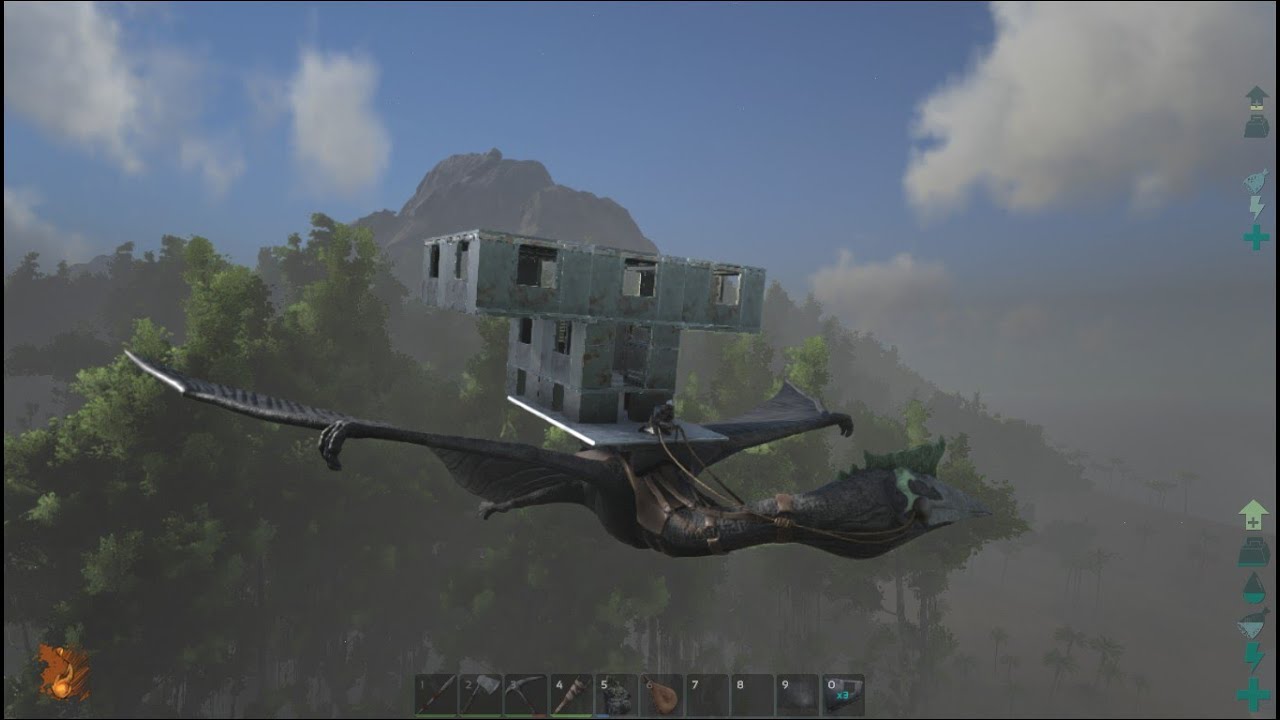 ARK: Survival Evolved (Flying Base Progress) S2E6 - YouTube