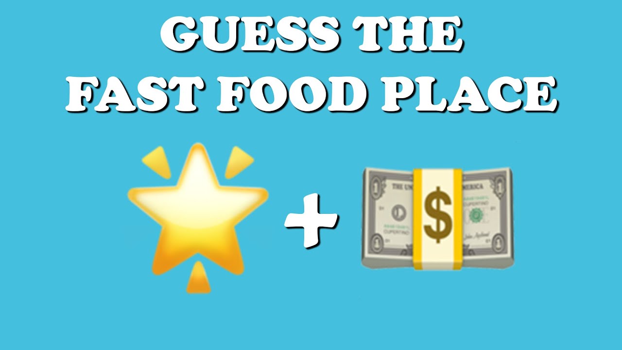 Guess The Fast Food Place by Emoji | Emoji Quiz - YouTube